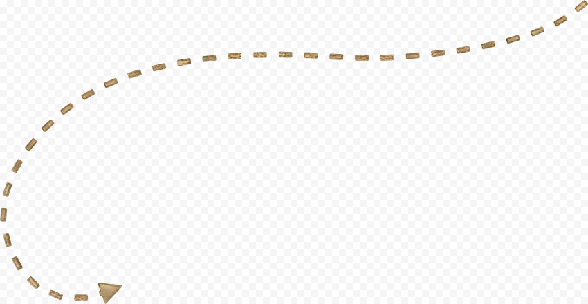 Dashed Curved Brown Arrow 2214x1145 | Pxpng