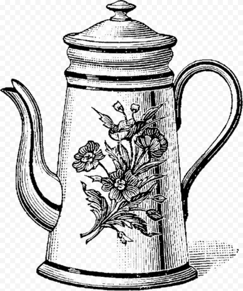 Teapot Drawing Png Tea Pots To Draw, Transparent Png | Pxpng
