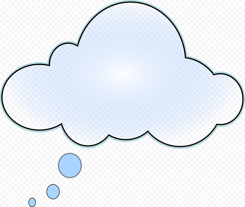 Thinking Cloud Png Obláčik, Transparent Png | Pxpng
