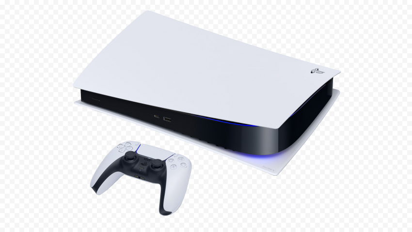 Playstation 5 Sony Ps5 Side View With Controller | Pxpng