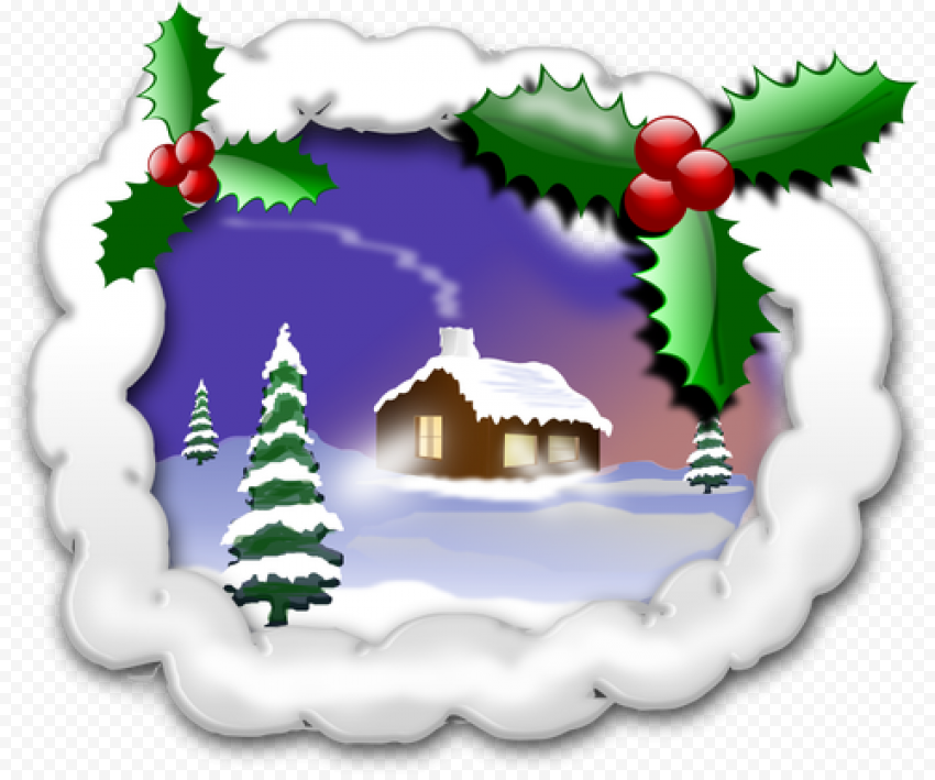 Christmas Landscape Transparent PNG | Pxpng