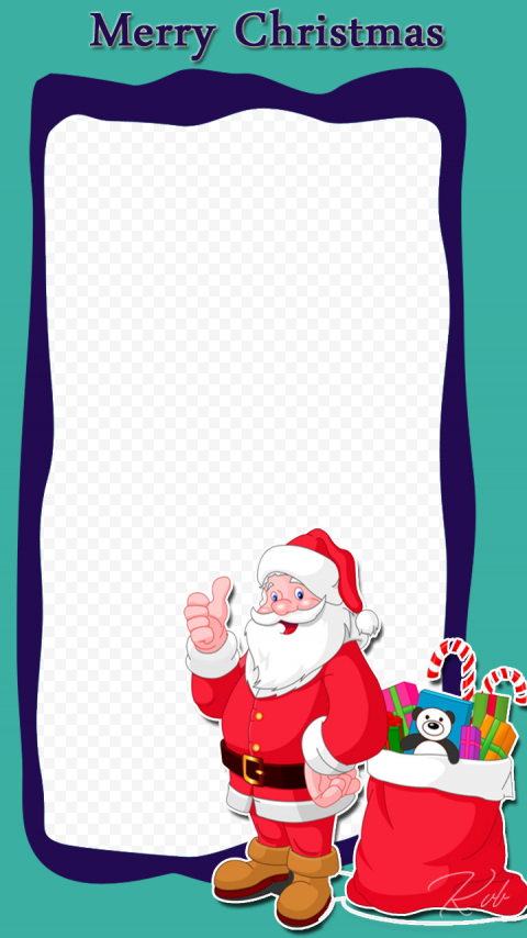 Santa Christmas Frame PNG Free Download | Pxpng