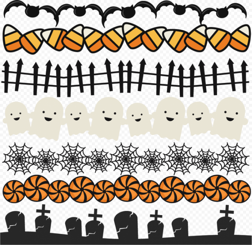 Halloween Border PNG Image | Pxpng