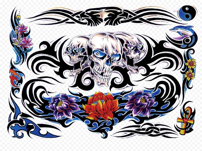 Color Tattoo PNG Transparent Image | Pxpng