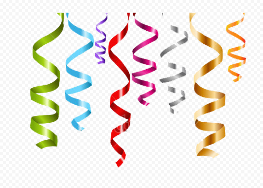 Birthday Streamers Png