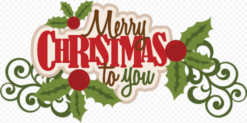 Happy Christmas Text PNG Photo | Pxpng