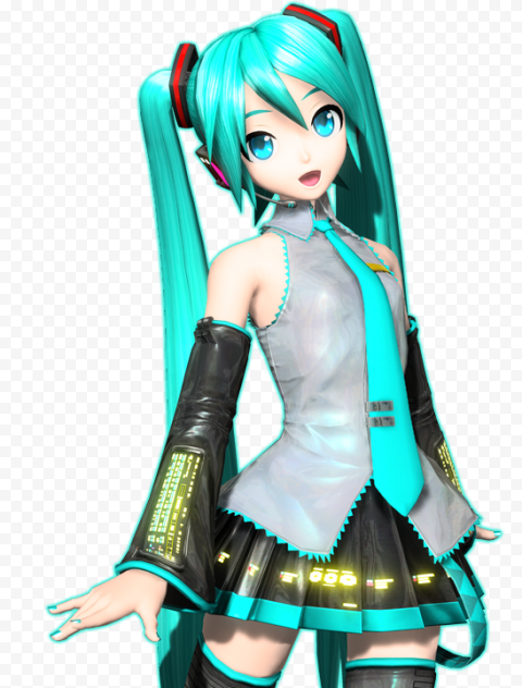 DOWNLOAD Miku Hatsune PNG Transparent Background | Pxpng