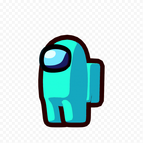 Light Blue Among Us Character PNG | Pxpng