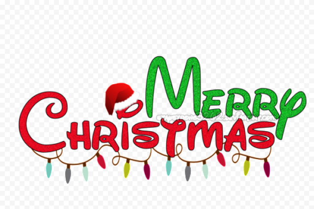 Christmas Word Transparent Background | Pxpng