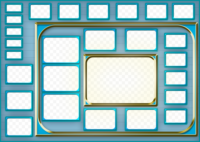 Teal Frame Transparent Background | Pxpng