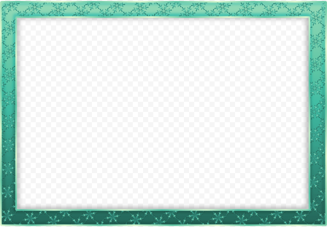Teal Frame PNG Transparent Image | Pxpng